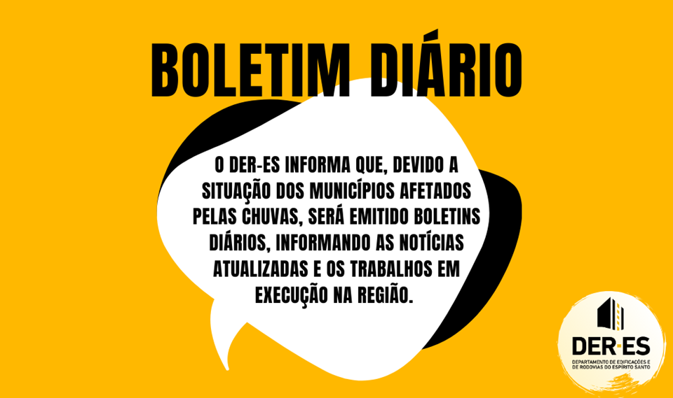 DER-ES - Boletim diário